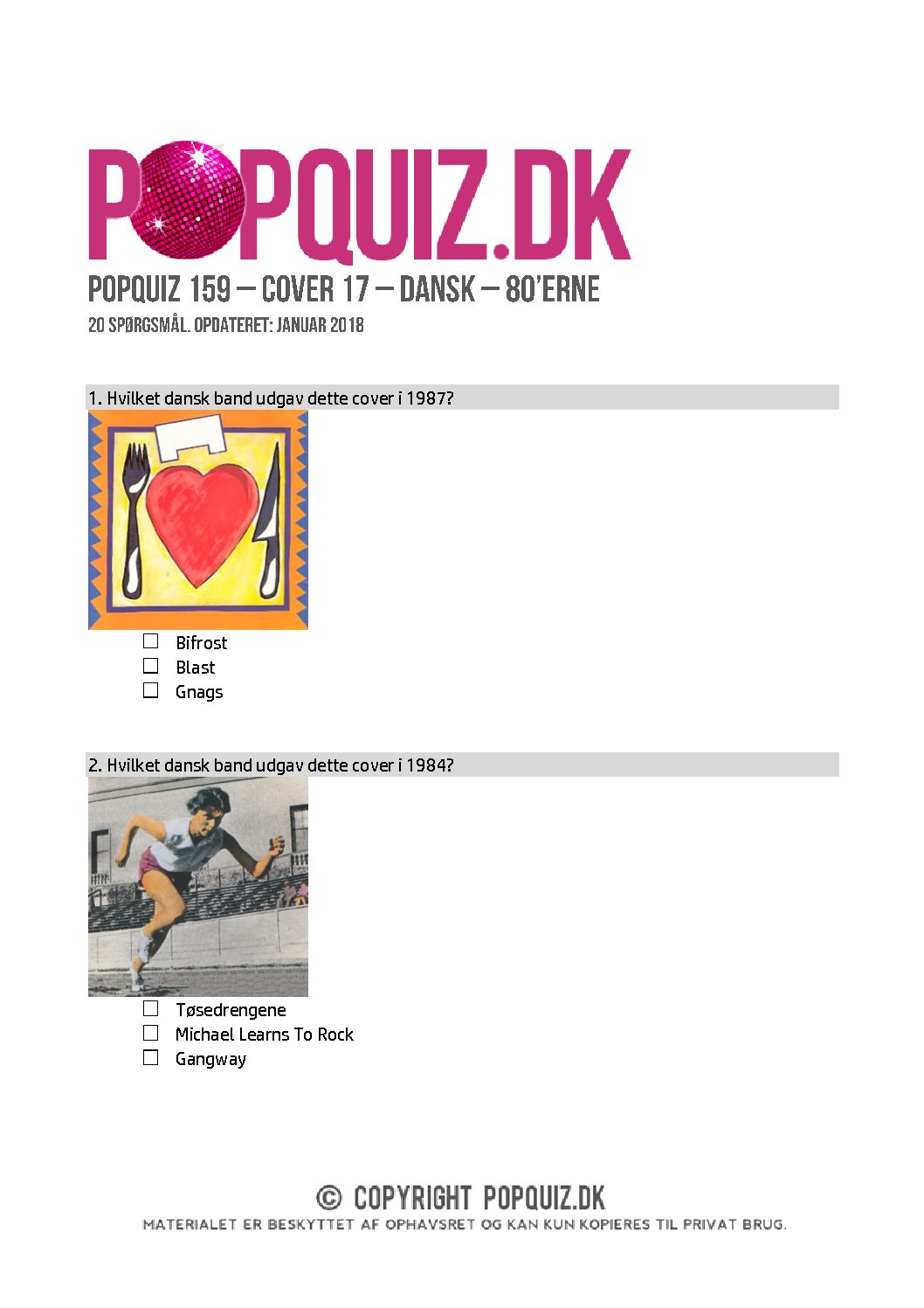 Popquiz159 - Cover 17 - Dansk | Popquiz